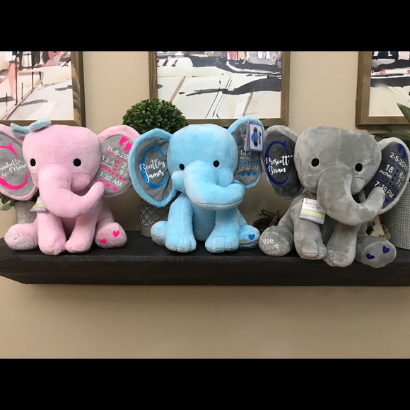 bedtime originals | Toys | Custom Birth Stat Elephants Made To Order ...